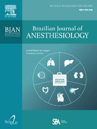 Subscribe to Brazilian Journal of Anesthesiology - 0104-0014 | Elsevier ...