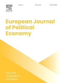 Subscribe to European Journal of Political Economy - 0176-2680 ...