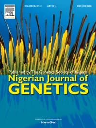 Subscribe to Nigerian Journal of Genetics - 0189-9686 | Elsevier Shop ...