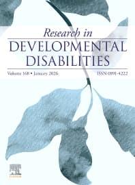 Subscribe to Research in Developmental Disabilities - 0891-4222 ...