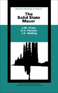 The Solid State Maser - 1st Edition | Elsevier Shop