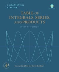 Table of Integrals, Series, and Products - 7th Edition | Elsevier Shop