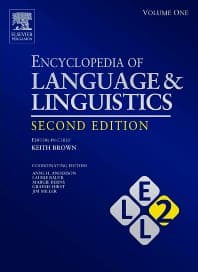 Encyclopedia of Language and Linguistics - 2nd Edition | Elsevier Shop