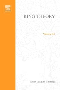 Ring Theory, Volume 44 - 1st Edition | Elsevier Shop