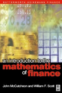 An Introduction to the Mathematics of Finance - 1st Edition | Elsevier Shop