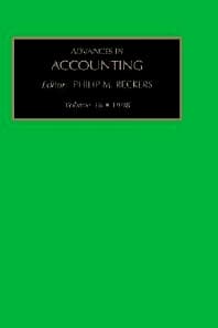 Advances in Accounting, Volume 16 - 1st Edition | Elsevier Shop