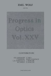 Progress in Optics, Volume 25 - 1st Edition | Elsevier Shop